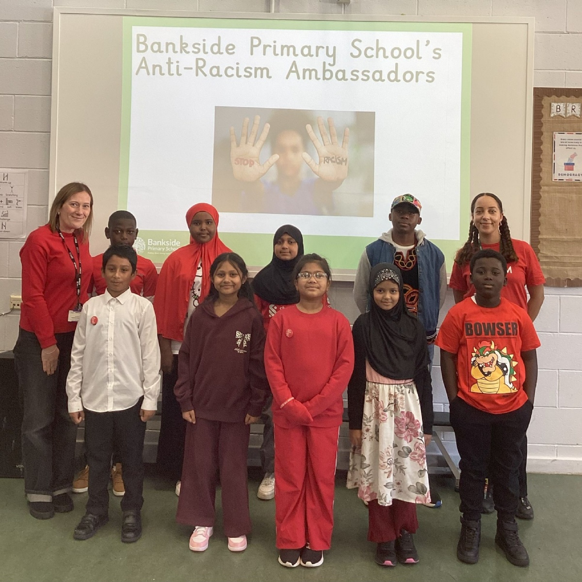 Bankside Primary School - Wear Red to Show Racism The Red Card!