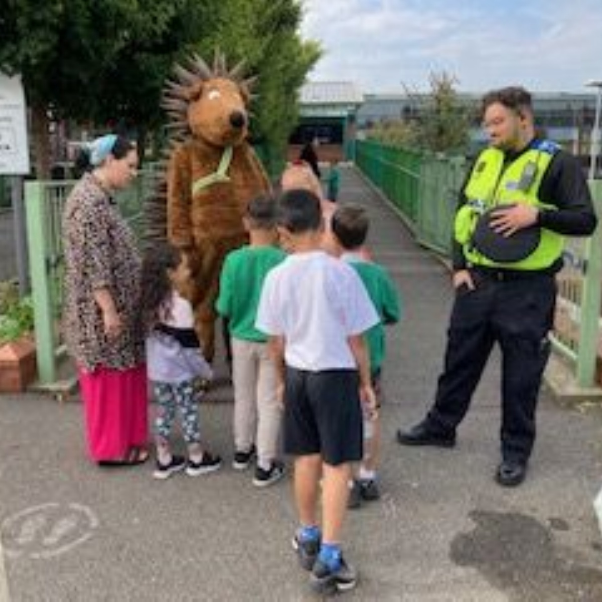 Bankside Primary School - Spike the Hedgehog - Road Safety Mascot!